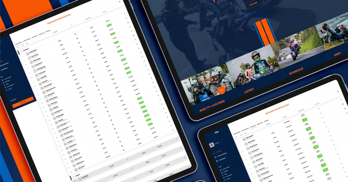 Isle of Man TT Races - TT live timing system